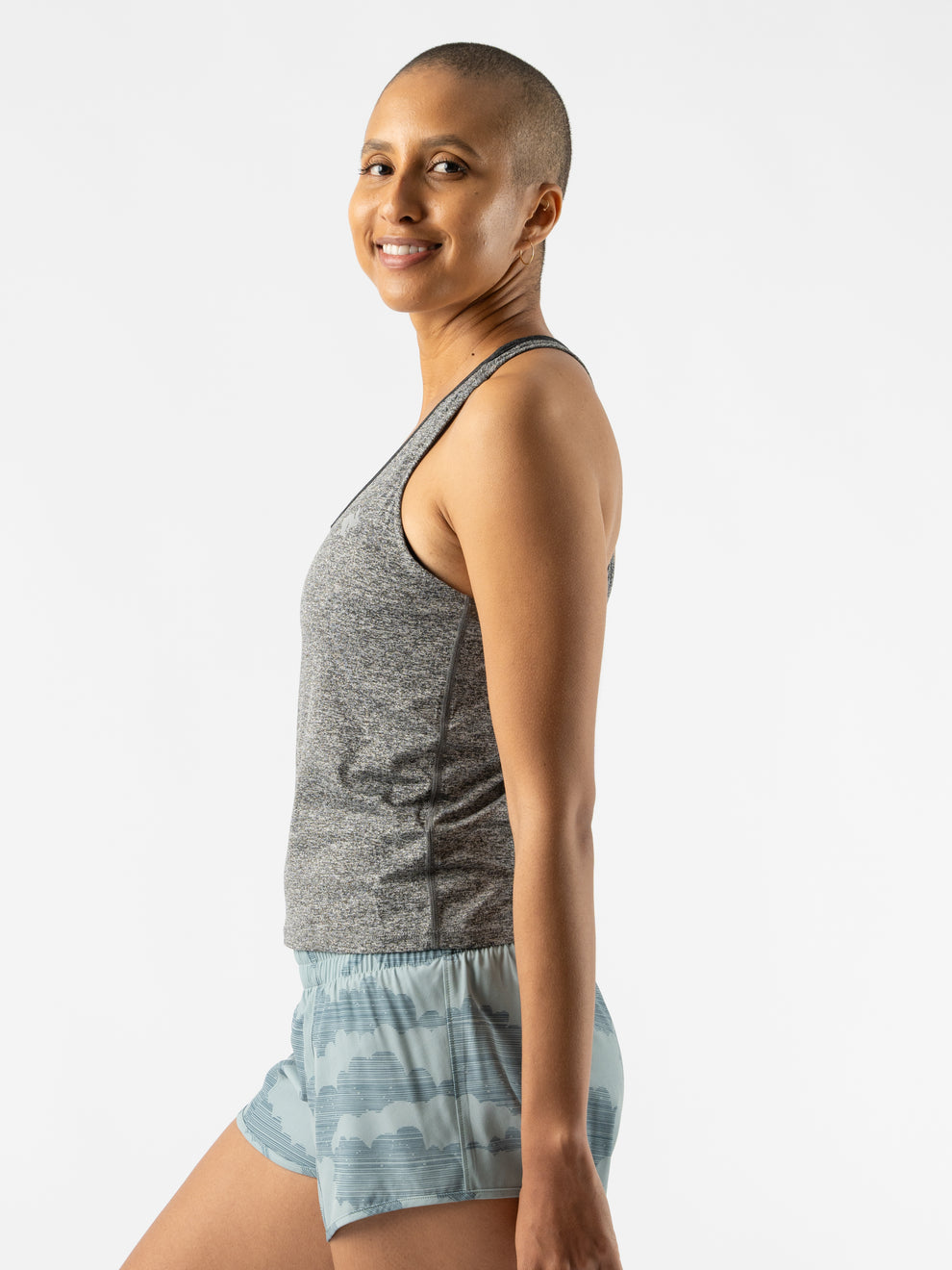 Red Dot Running Company - rabbit - EZ Vee Tank - Charcoal - Women's