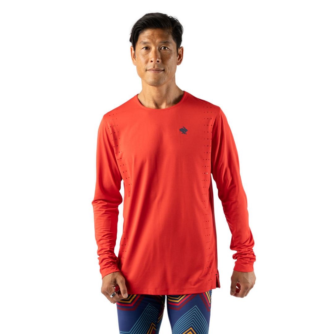 Red Dot Running Company - rabbit - Race Pace Tee LS - Fiery Red - Men's