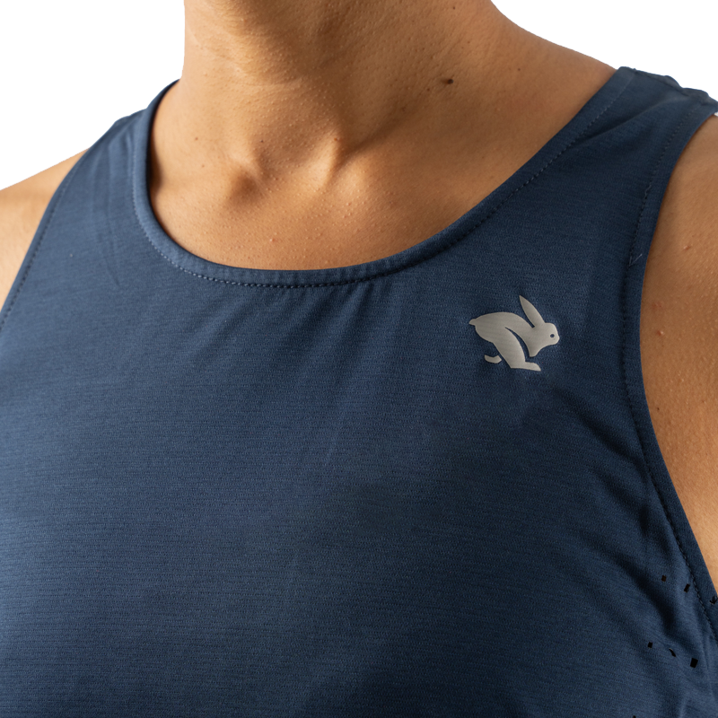 Red Dot Running Company - rabbit - Race Pace Tank - Dress Blues - Women's
