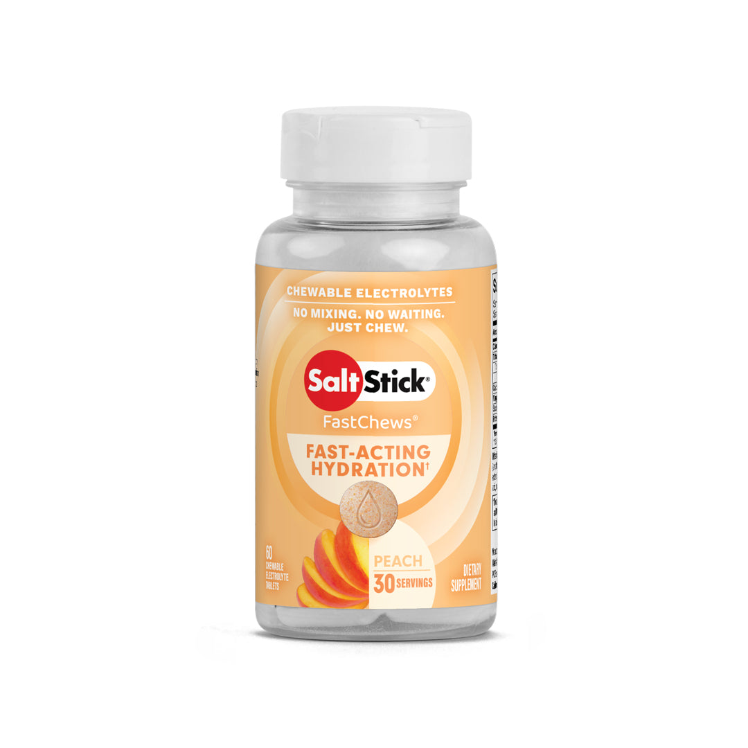 Red Dot Runing Company - SaltStick - FastChews - Peach - 60 Tablets ...