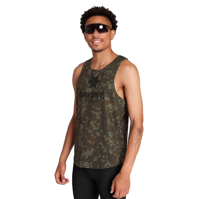Red Dot Running Company - Saysky - Camo Combat Singlet - Brown - Men's
