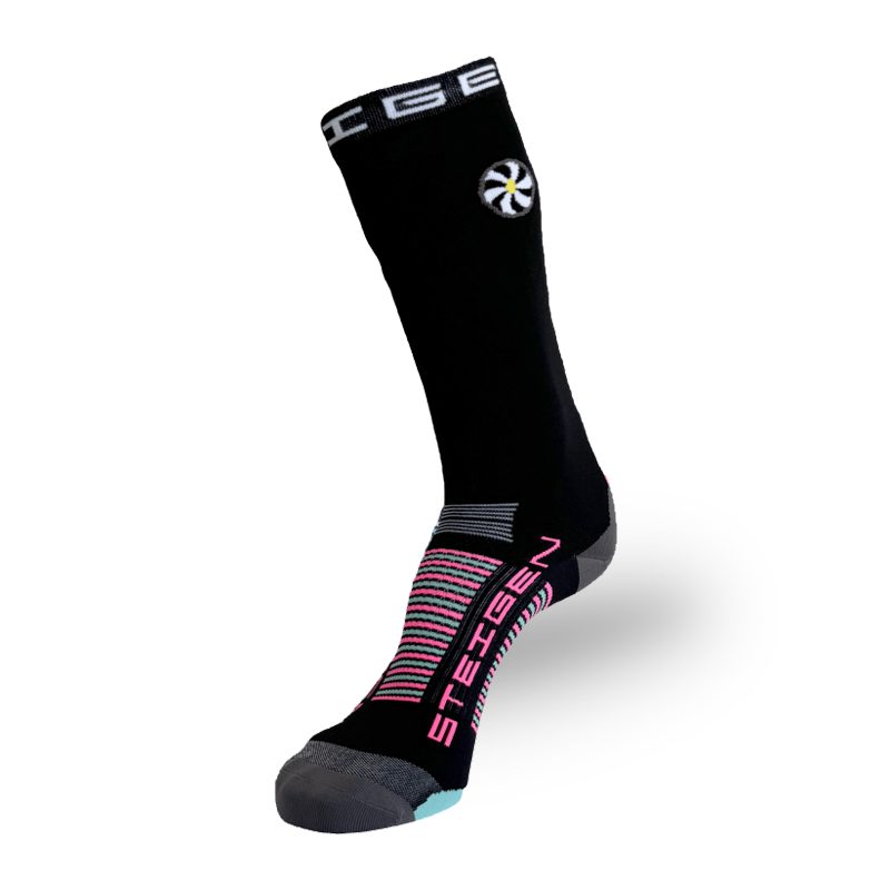 Red Dot Running Company - Steigen - 3/4 Length Running Socks - Night Vision