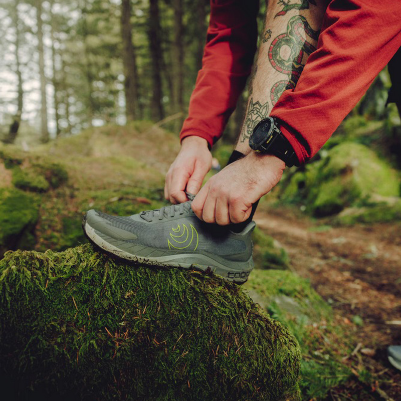 Red Dot Running Company - Topo Athletic - MTN Racer 4 - Grey/Lime - Men's